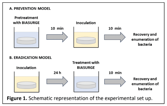 Prevention of microbial biofilms on implantable materials in vitro with ...